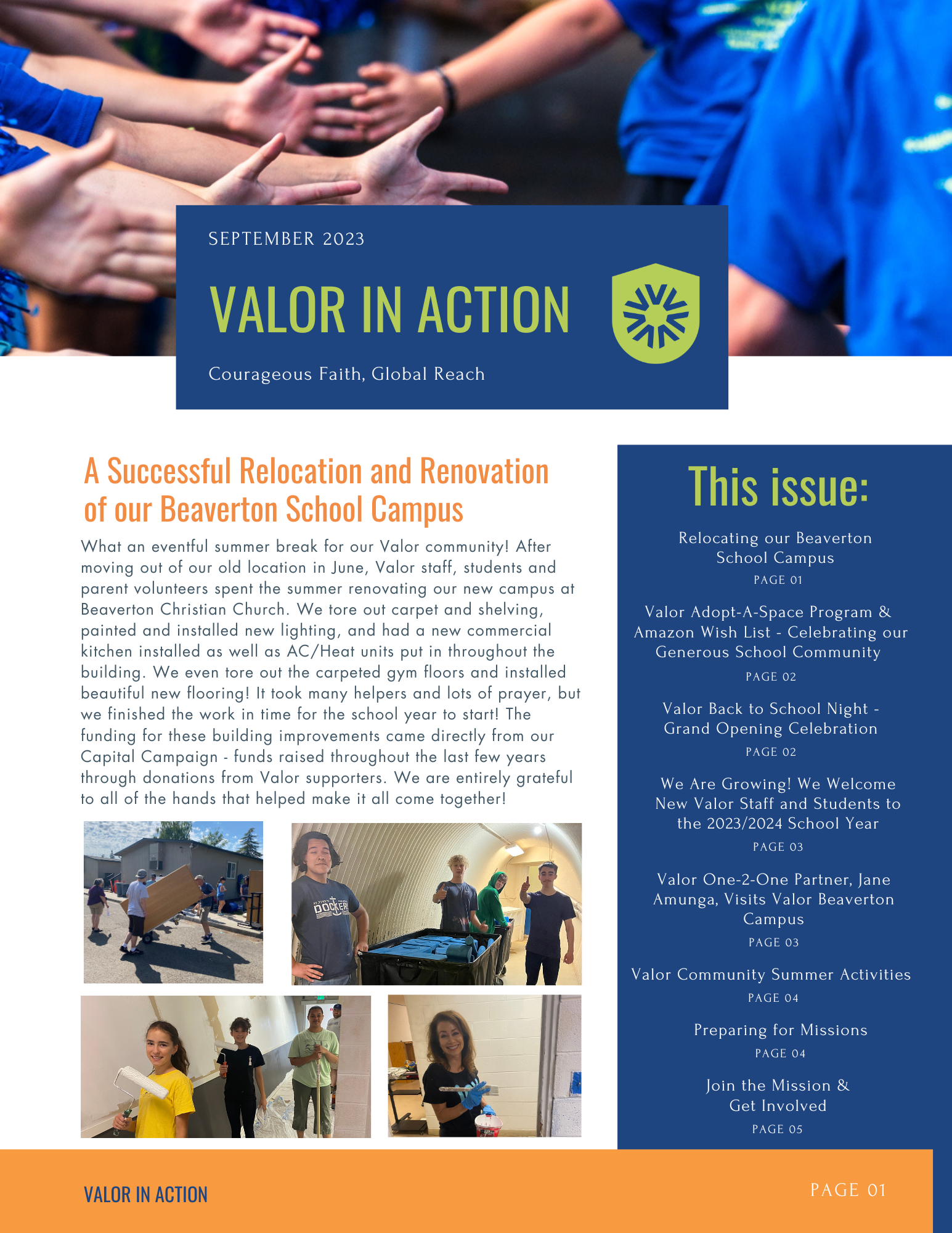 September 2023 Newsletter – Valor Christian School International in ...